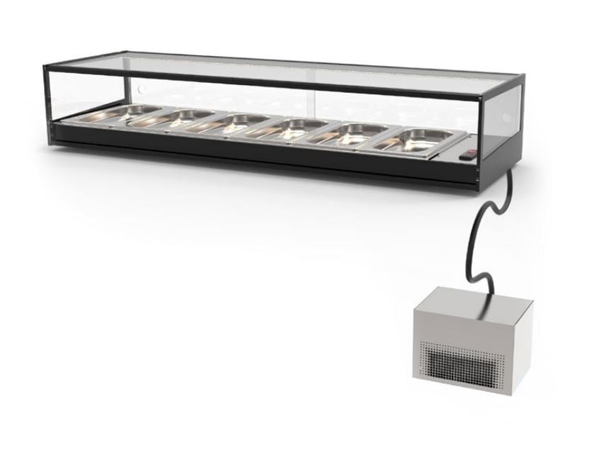 Refrigerated display cases with external compressor from Sayl, Square ...