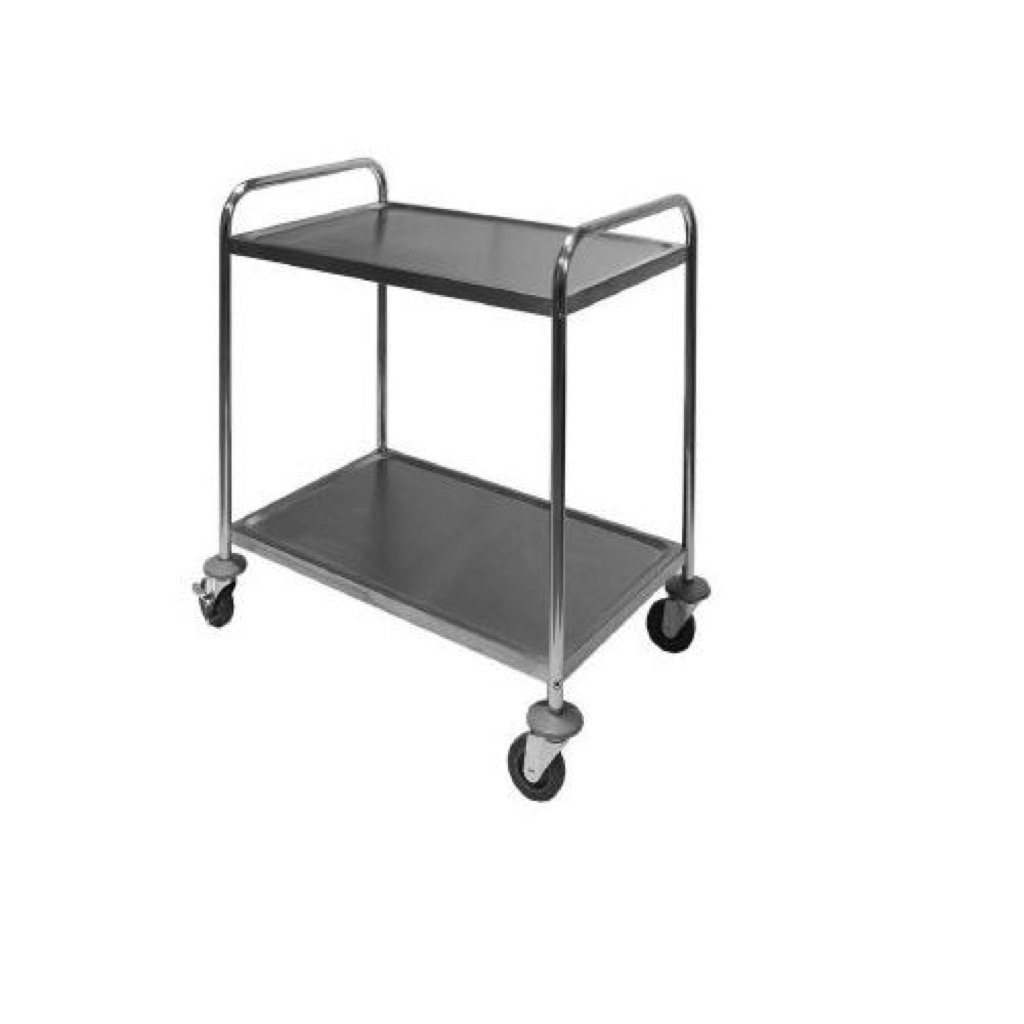 Service trolley with 2 shelves, FULLY WELDED, our strongest quality ...