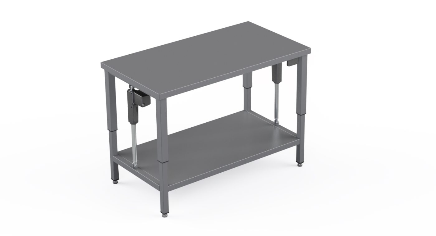 ᐉ Raise-lower table with motor from Danish Linak from Cateringinventar.dk