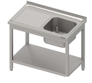 Stålbord med vask 190/70/85, Stalgast Saml-Selv | Cateringinventar.dk