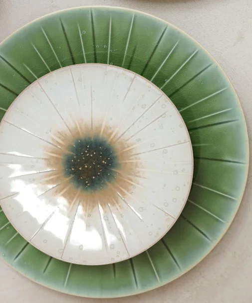 Eclipse flad tallerken Ø28 cm i grøn, Fine Dining | Cateringinventar.dk